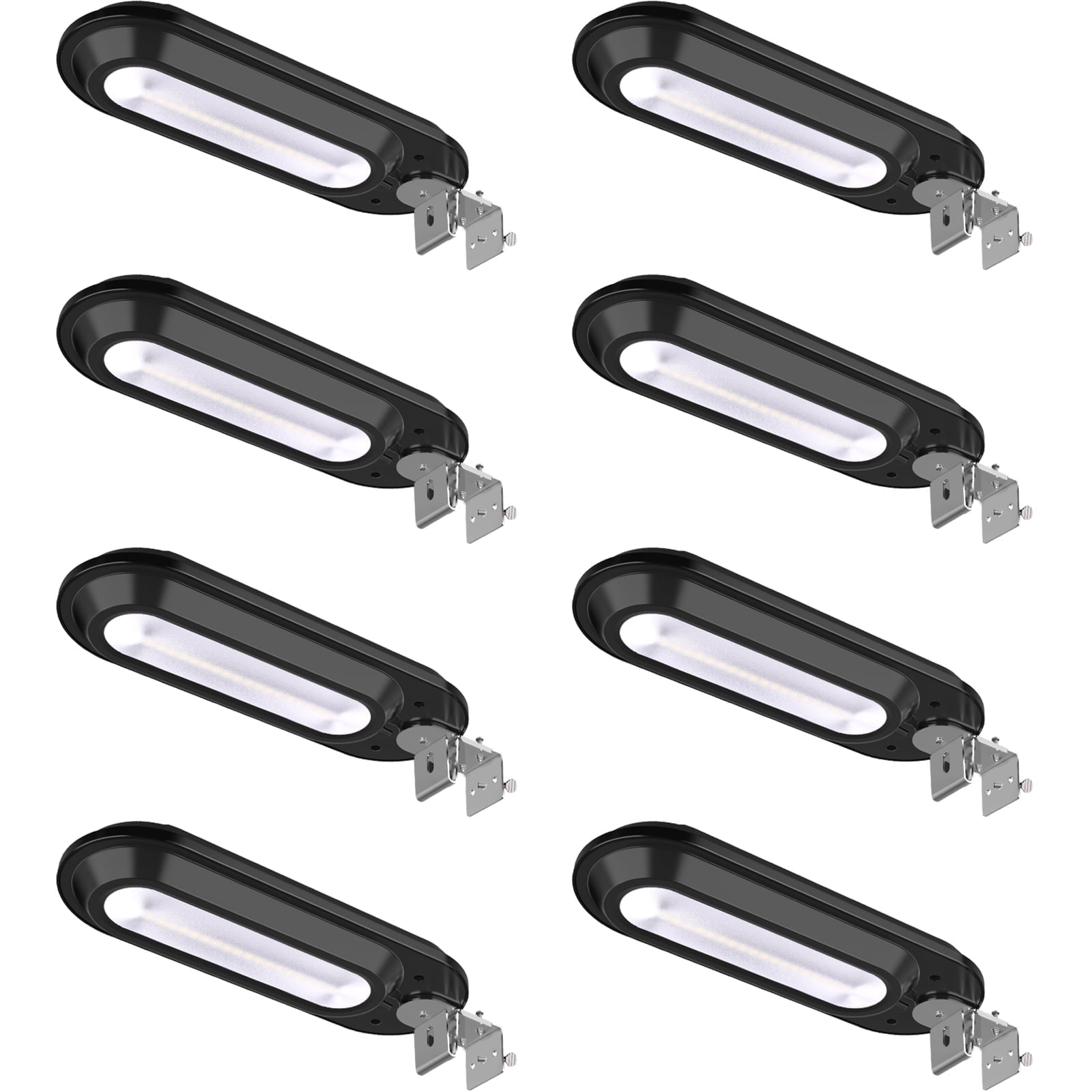ROSHWEY 8PCS 200LM Bright Solar Gutter Lights Outdoor Waterproof ...