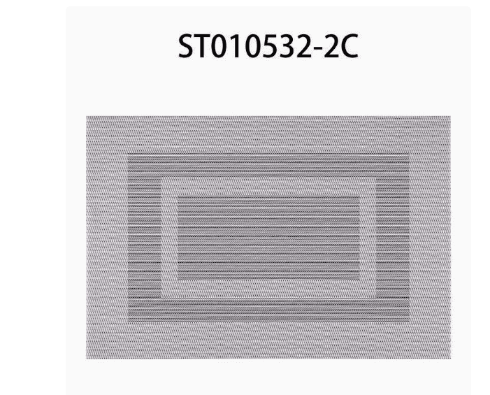 ROSOZ Nordic Japanese Chinese Woven Square Double Frame PVC Place Mats ...