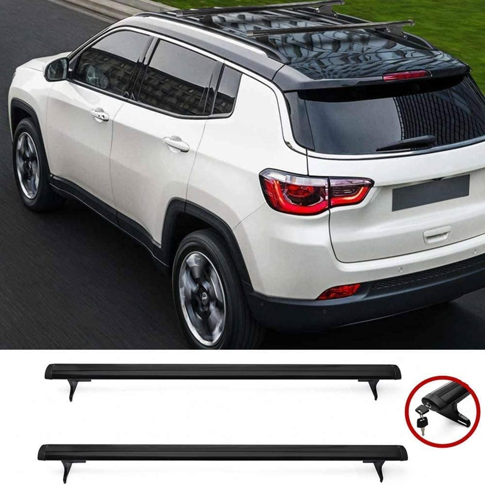 ROSY PIXEL Crossbars Roof Racks Compatible with Jeep Compass (for 2018 ...