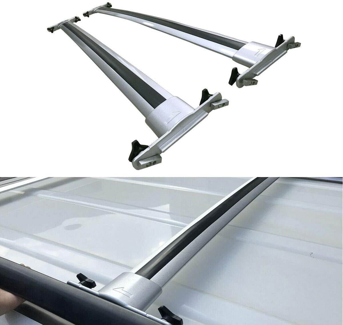 ROSY PIXEL Roof Rock Cross Bars 2010-2015 for Lexus RX350 RX450H Silver ...