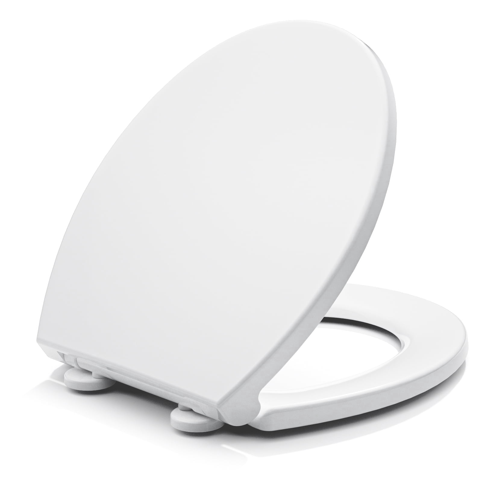 ROSYNEY Round Toilet Seat with Hinge, Slow Close, Easy Clean & Change ...