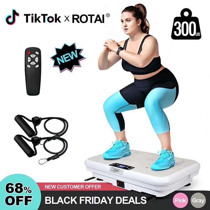 ROTAI Vibration Plate Exercise Machine Full Body Vibration Plate 300 ...