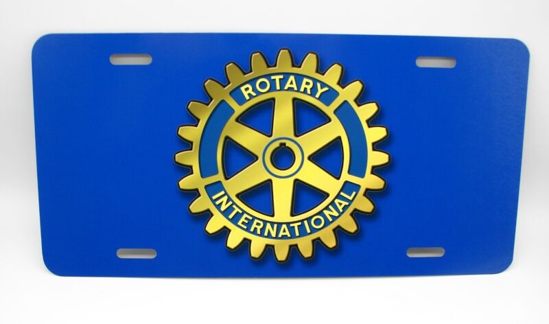 ROTARY INTERNATIONAL CLUB METAL CAR LICENSE PLATE AUTOTAG. ROTARY ...