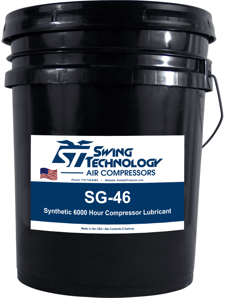 ROTARY SCREW FULL SYNTHETIC 6000 HOUR COMPRESSOR OIL SG-46 - 5 GALLON ...