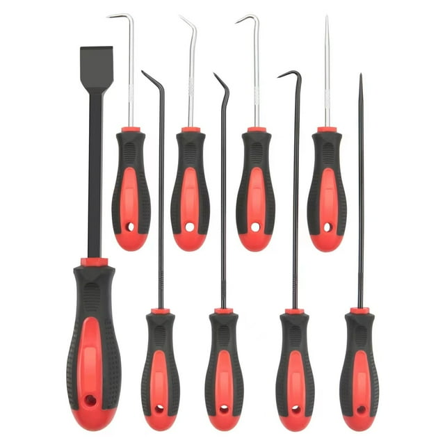 ROTATION 9 PCs Extra Long Precision Hook and Pick Set with Scraper ...