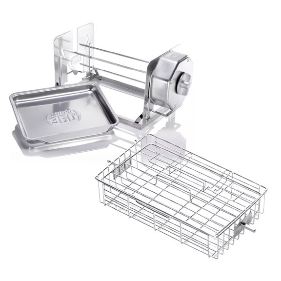 ROTO-Q 360 Cordless Rotisserie Kit w/Tumble Basket - Stainless Steel ...