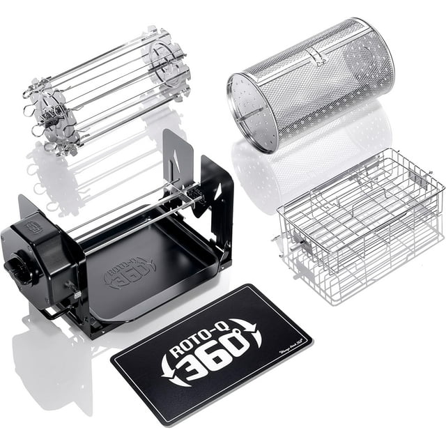 ROTO-Q 360 Family Bundle - Cordless Rotisserie Kit for Grills, Ovens ...