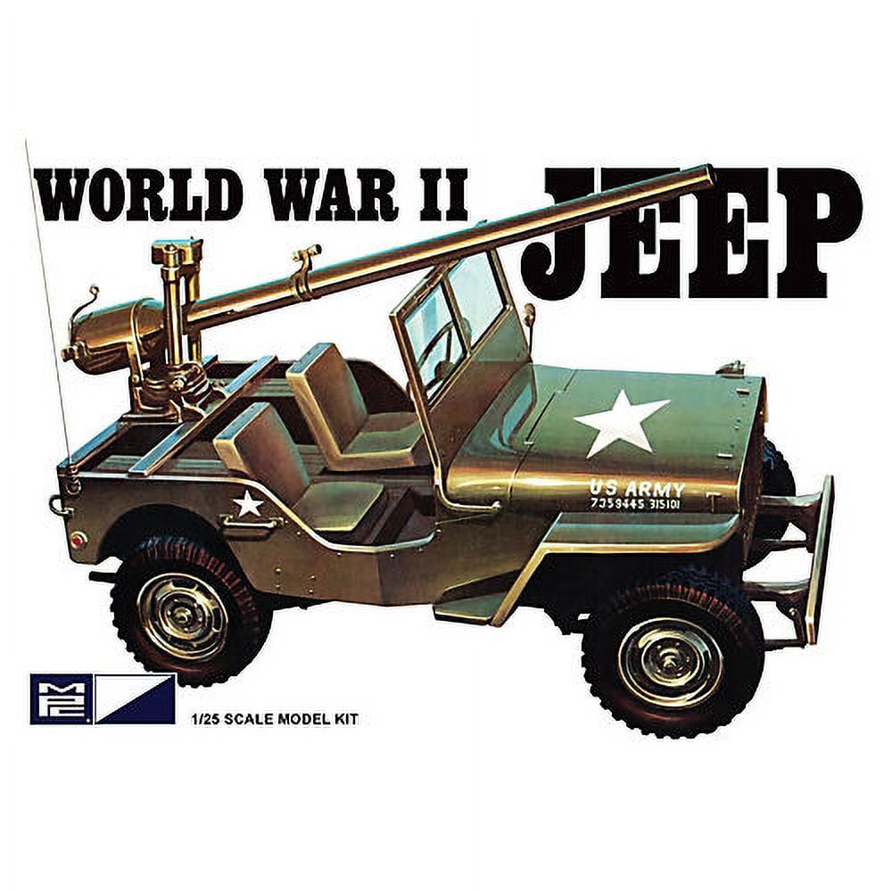 ROUND 2 LLC MPC 1/25 WWII Military Jeep MPC785 Plastic Models Armor ...