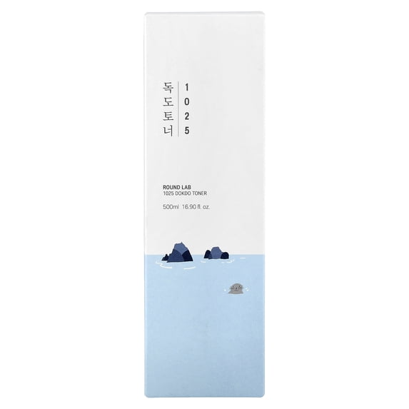 ROUND LAB 1025 Dokdo Toner 500ml, Gentle Exfoliation, Deep Hydration ...