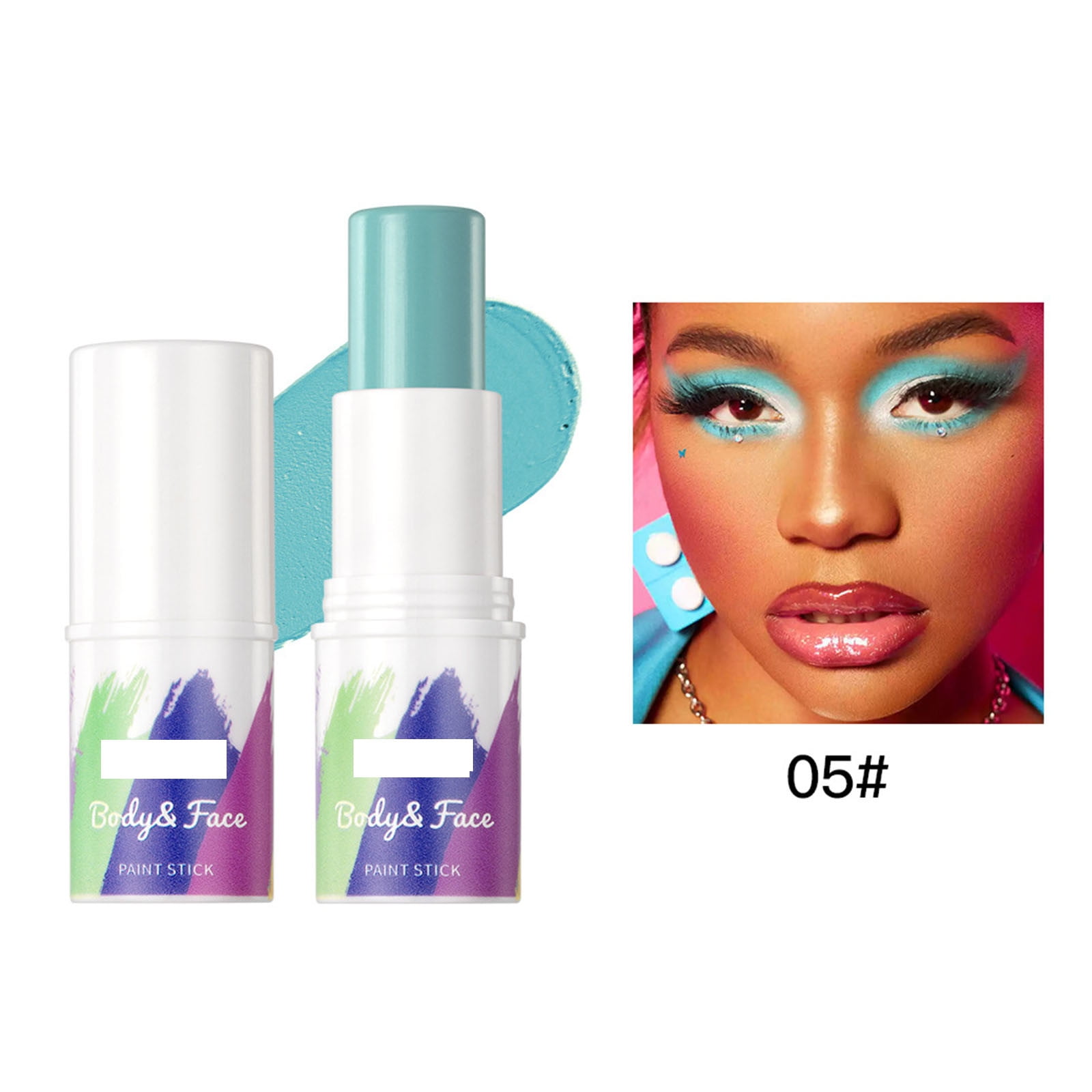 ROUYCD Body And Face Painting Stick Natural Three Modification Skin ...