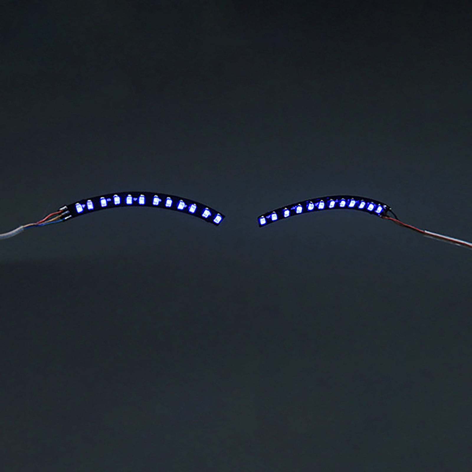 ROUYCD LED Eyelashes Unisex Luminous Eyelid Tape,Eyelid False Eyelashes ...