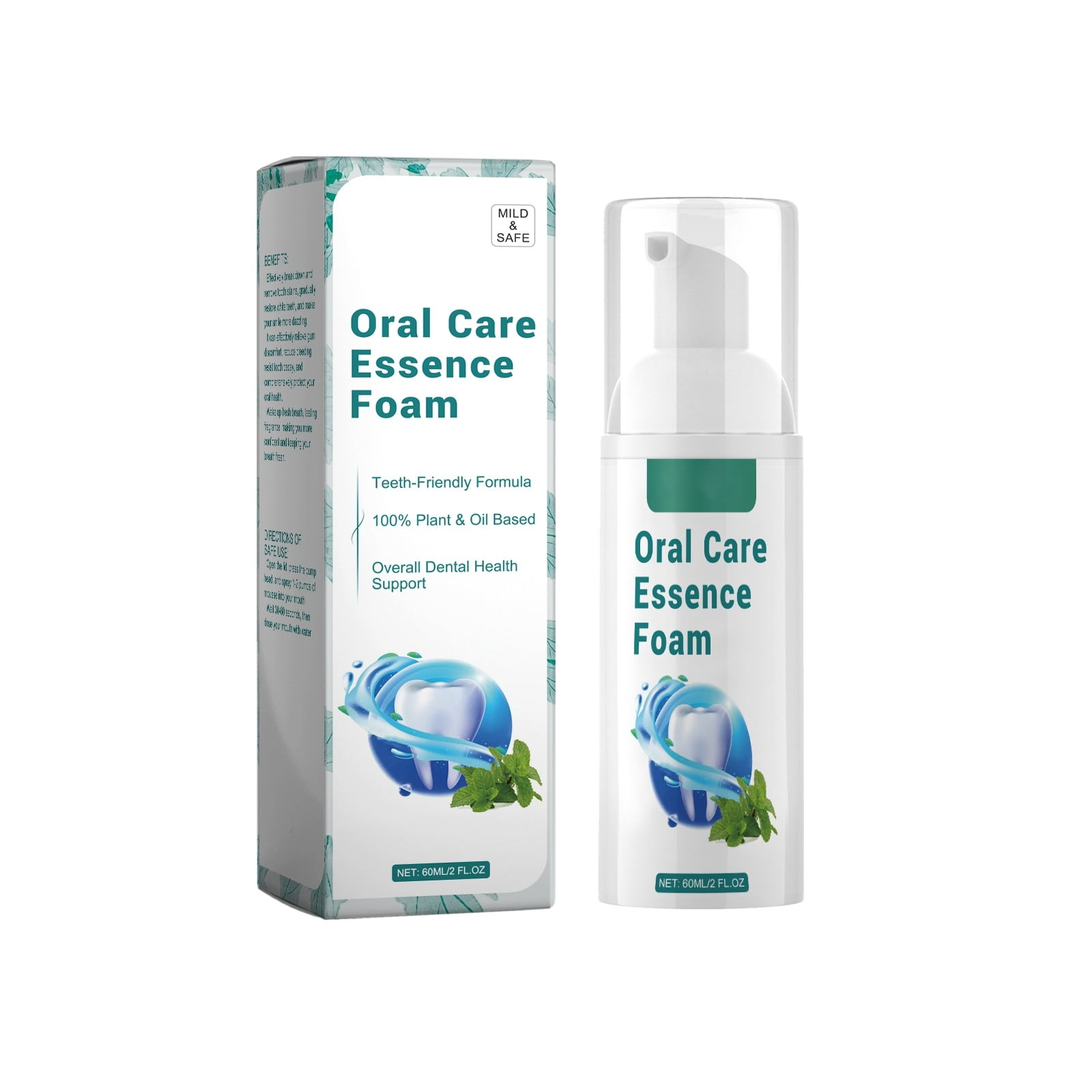 ROUYCD Oral Teeth Cleaning Care Teeth Fresh Breath Teeth Foam Stain ...