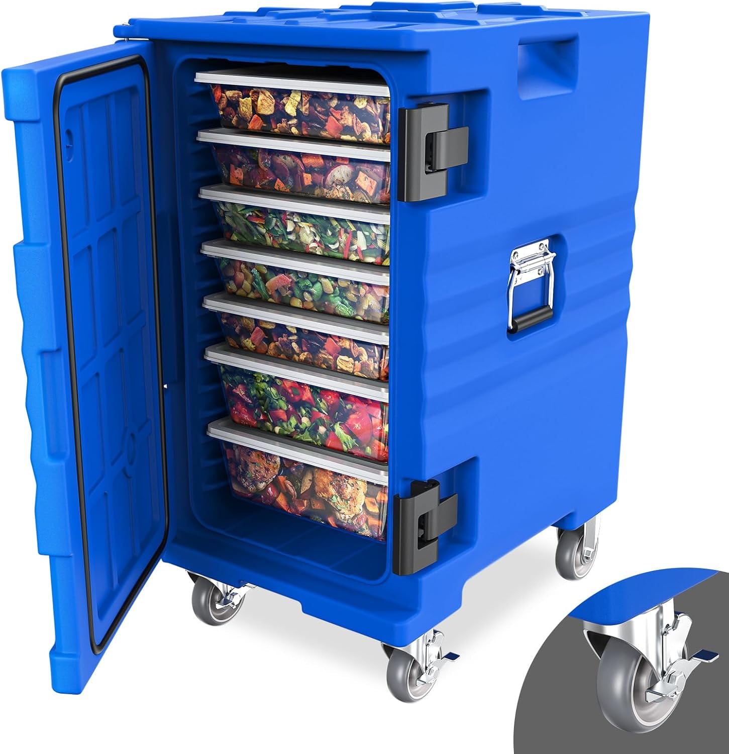 ROVSUN 109QT Hot Box Food Warmer, Insulated Food Pan Carrier w/Lockable ...