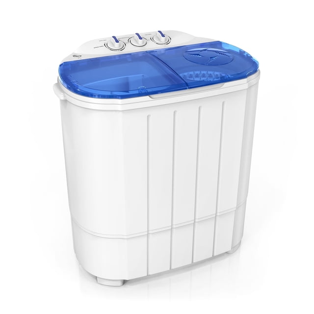 ROVSUN 11LBS Portable Washer & Dryer, Electric Mini Twin Tub, Ideal for ...
