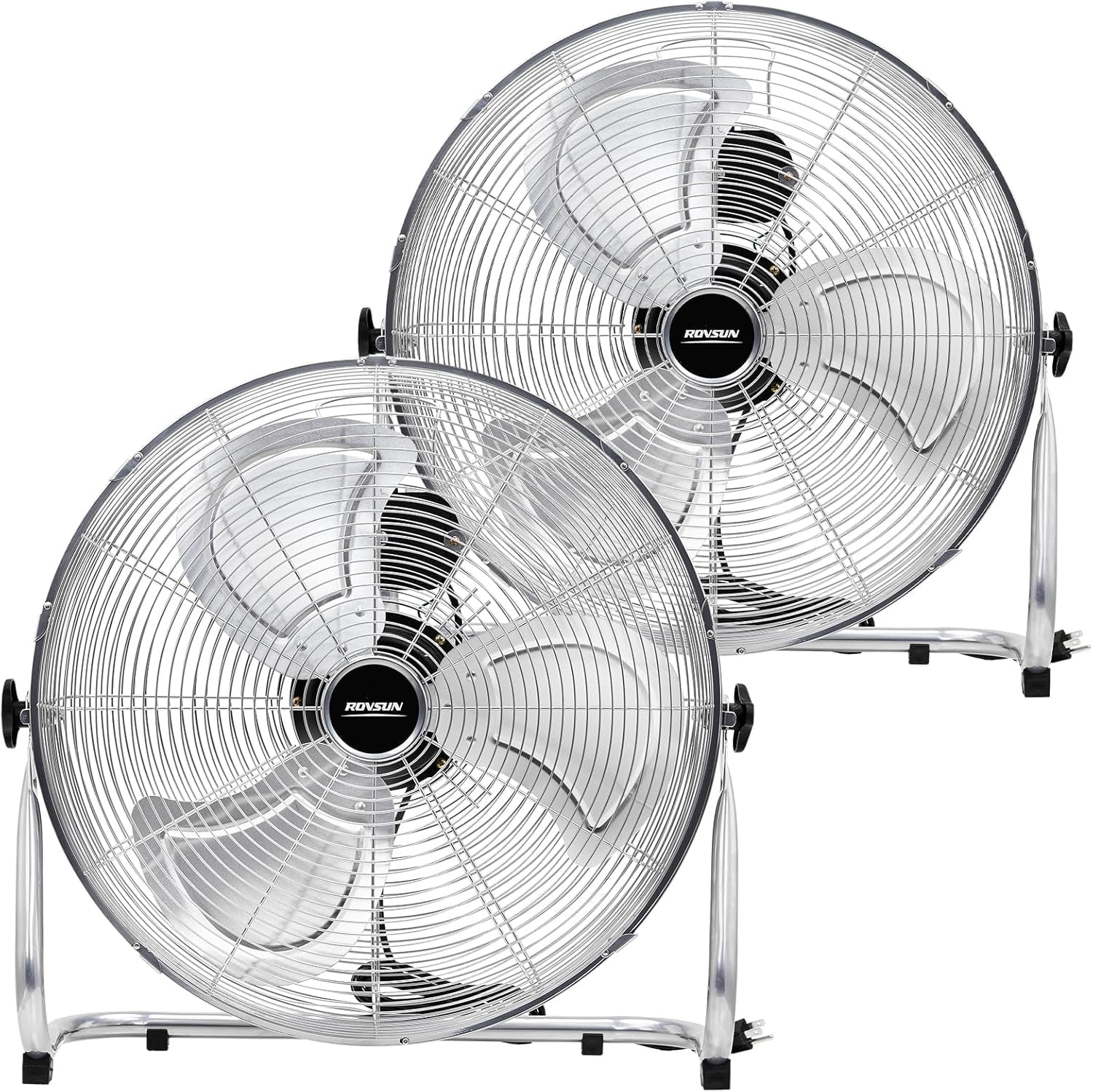 VINGLI 12'' Floor Fan, High Velocity Box Fan, UL Listed Heavy Duty ...