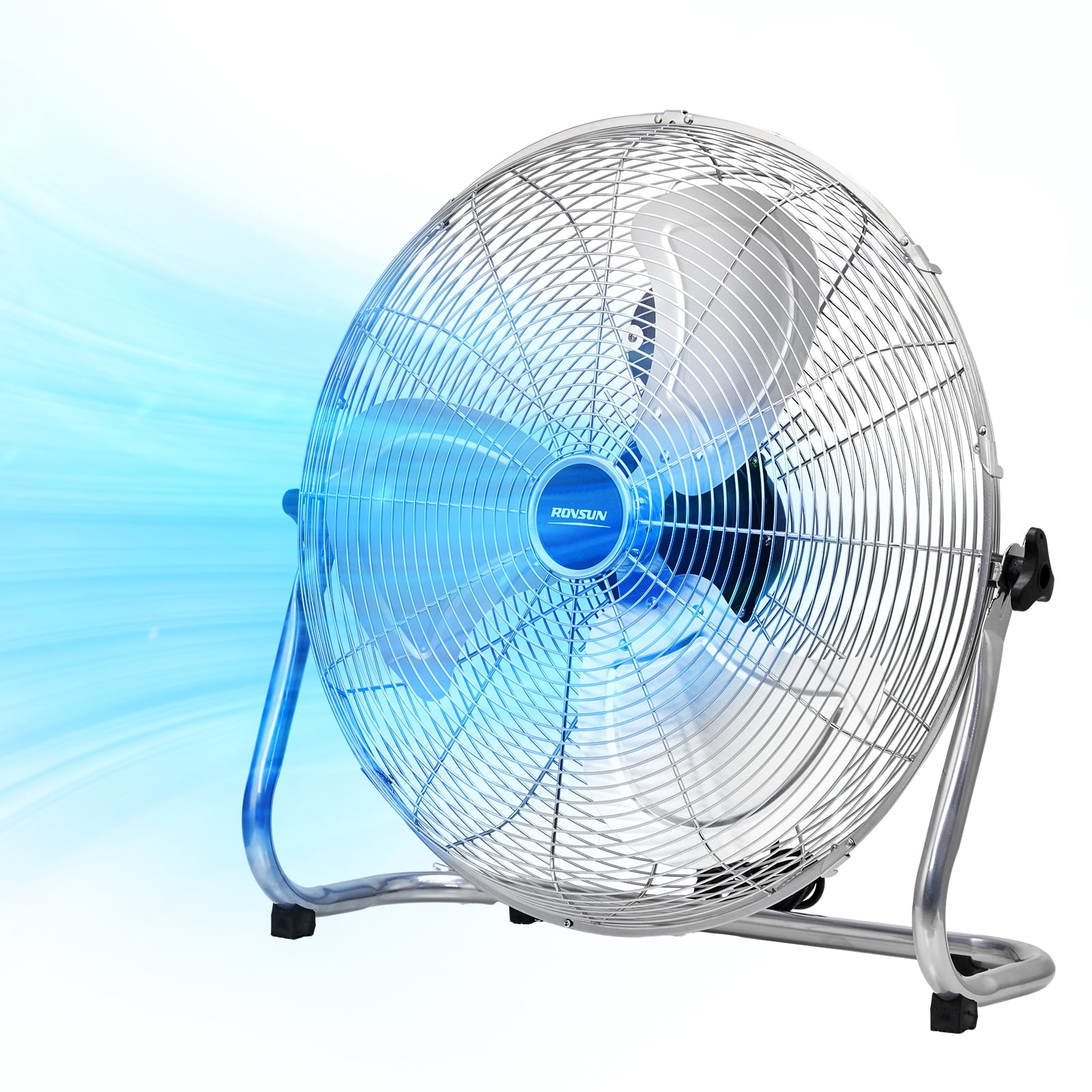 VINGLI 12'' Floor Fan, High Velocity Box Fan, UL Listed Heavy Duty ...