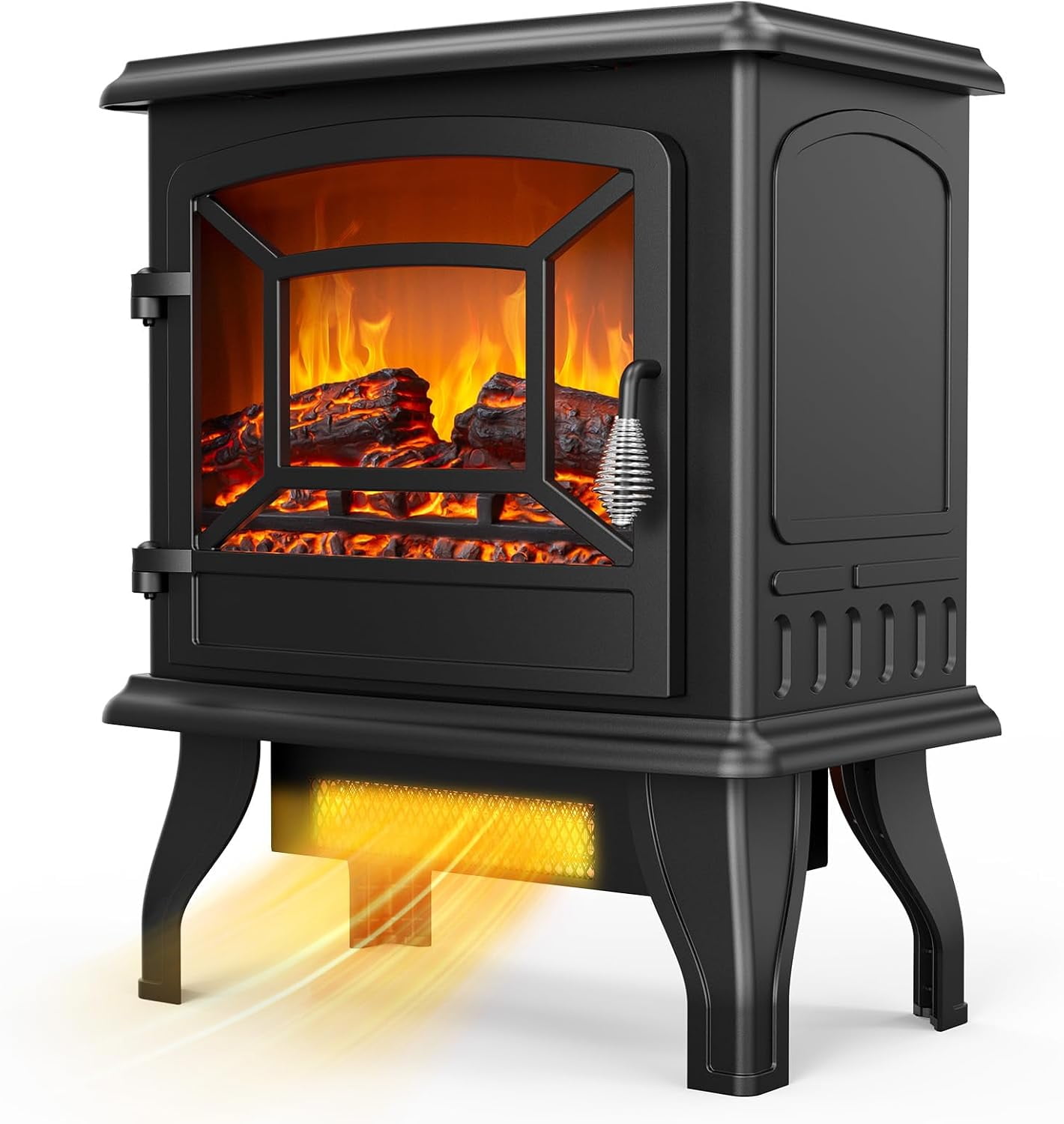 VINGLI 20" H Electric Fireplace Stove Space Heater, 1400W Portable ...