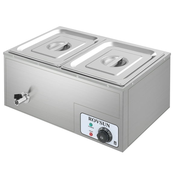 Commercial Electric Food Warmer 4 Pan Countertop Buffet 16.4QT Bain ...