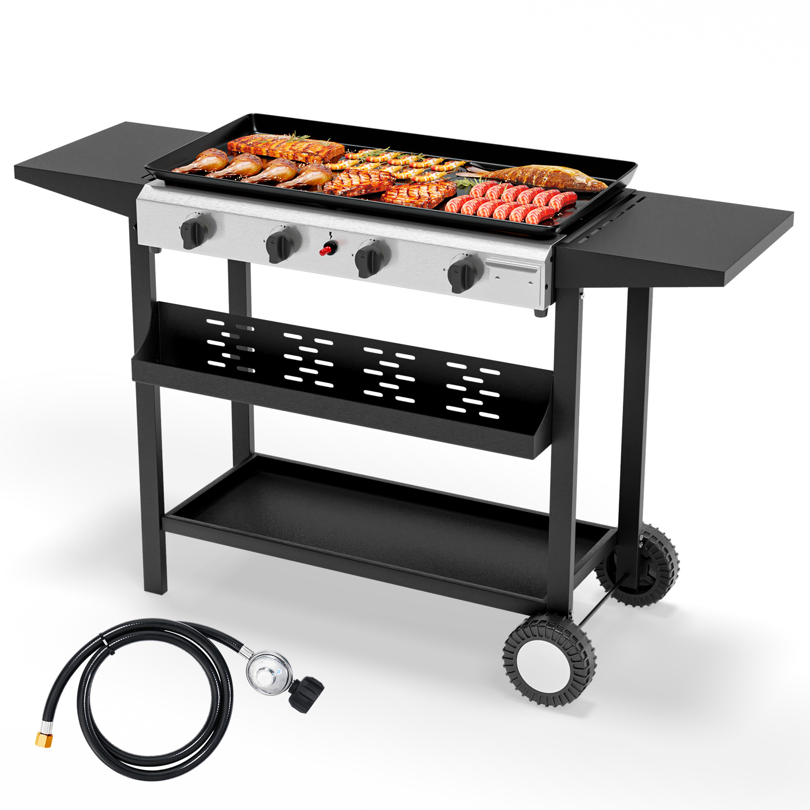 Cheelom Portable 3 Burner Barbecue Propane Grill Outdoor grill ...