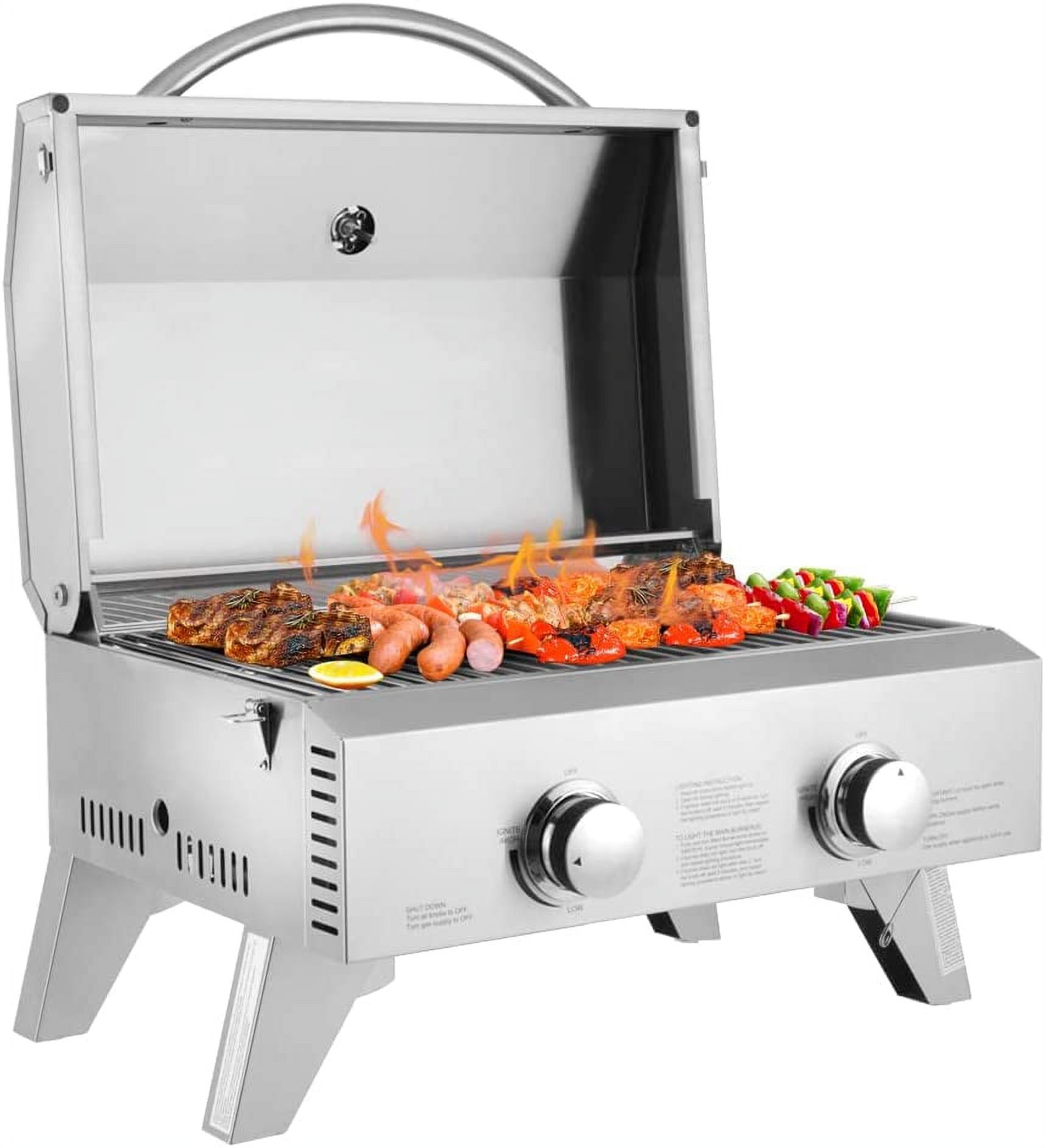 Royal Gourmet 4-Burner GD402 Portable Flat Top Gas Grill and Griddle ...