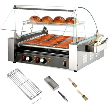 VIVO Rotating Hot Dog Maker - Electric 12 Hot Dog & 5 Roller Grill ...
