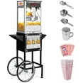 ROVSUN Popcorn Machine Movie Theater Style with Cart & Wheels, 8 Ounce ...