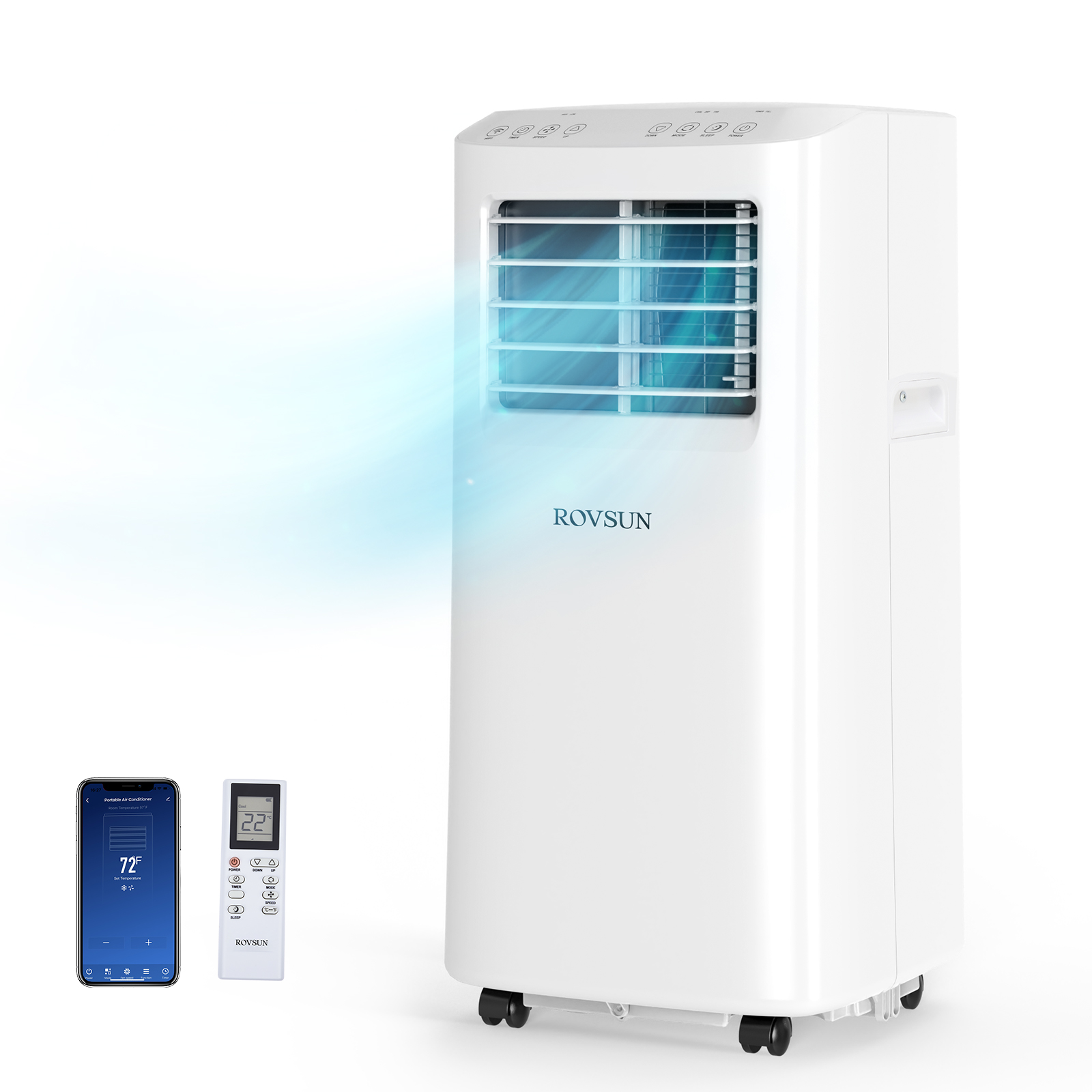 Zimtown WiFi Enabled 6000BTU (9000BTU ASHRAE) 3-in-1 Portable Air ...