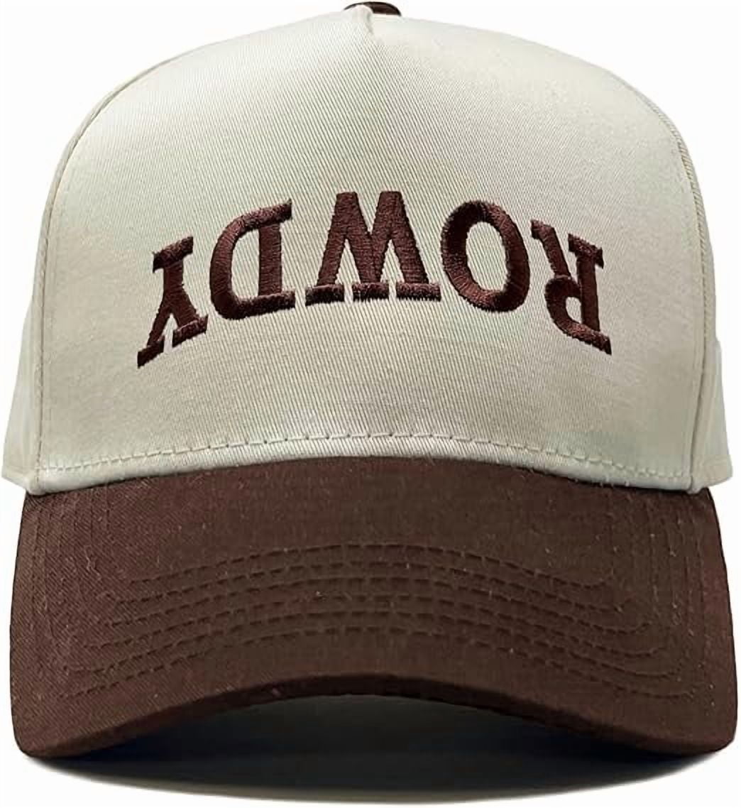 ROWDY Hat, Bold Embroidered Trucker Cap for Women, Vintage Style Funny ...