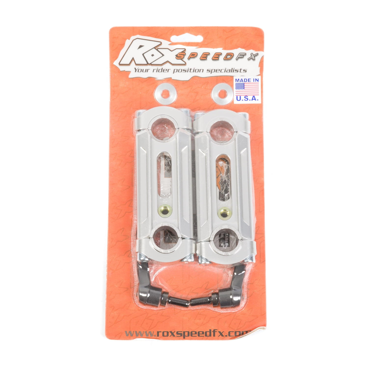 ROX SPEED FX Height Adjustable Handlebar Riser Clear #202245 - Walmart.com