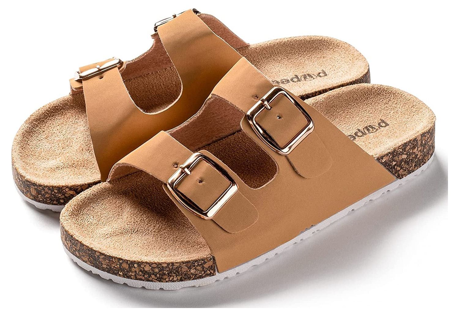 ROXONI Girls Comfort Sandals Double Buckle Adjustable Slip on Summer ...