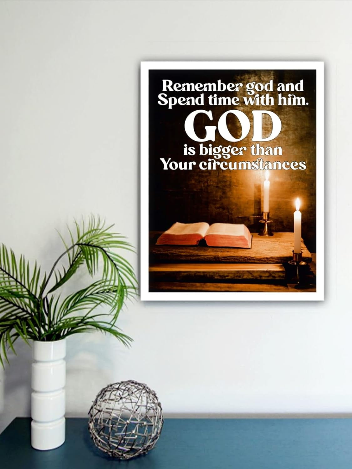 ROXOVA Bible Verses Wall Frames Jesus QuotesChristmas QuoteChristian ...