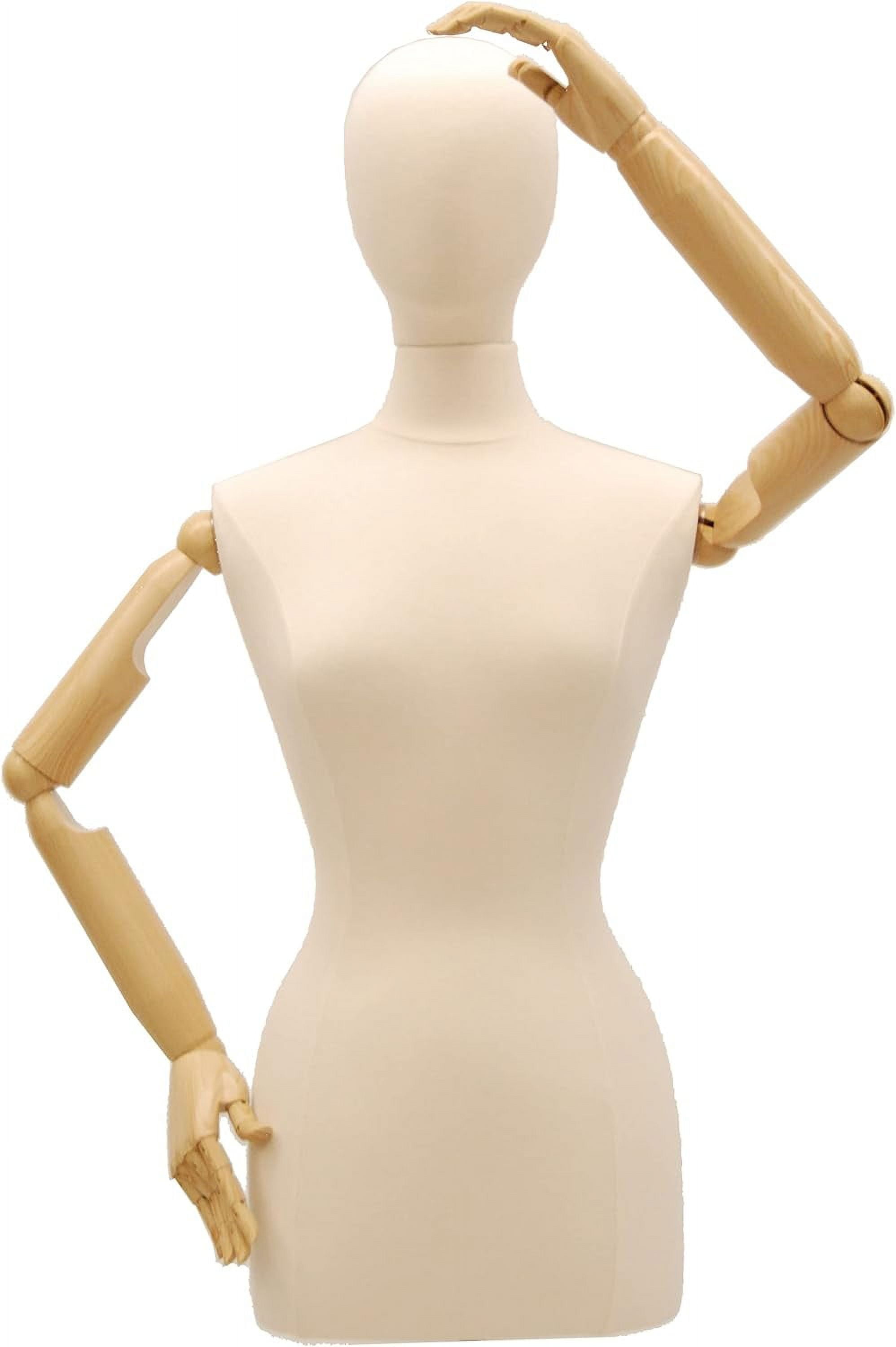 ROXYDISPLAY Size 6-8: Display Female Body Form With Arms & Chrome ...