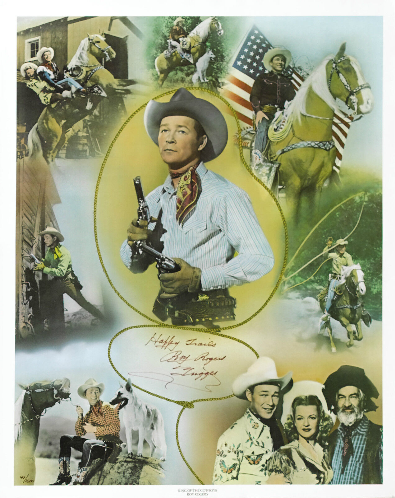 ROY ROGERS Signed Photo Poster paintinggraph - Film Star Actor ...