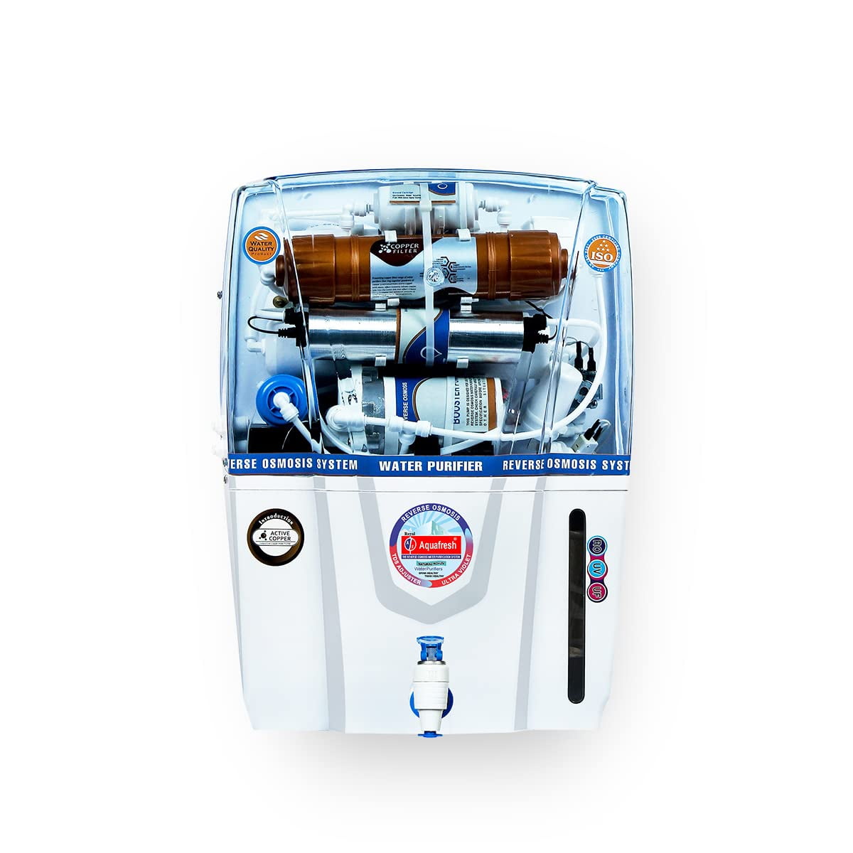 ROYAL AQUAFRESH Copper 10L ROUVTDS 14 Layer Electric Water Purifier ...