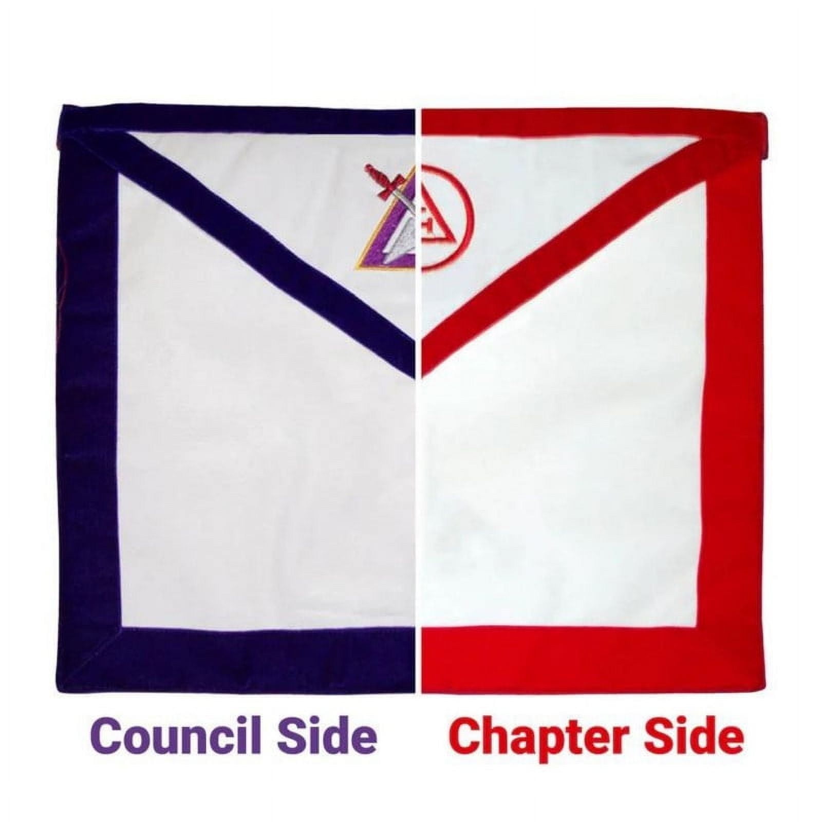 ROYAL ARCH CHAPTER & COUNCIL APRON - REVERSIBLE DOUBLE-SIDED DESIGN FOR ...