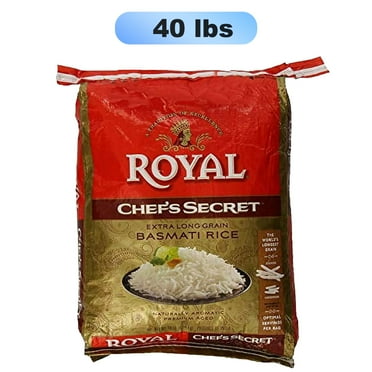 (2 pack) Royal Chef's Secret Extra Long Grain Basmati Rice, 10 Lb Bag ...