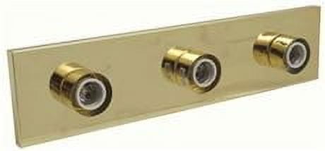 ROYAL COVE VANITY STRIP LIGHT FIXTURE, 18", POLISHED BRASS, USES 3 60 ...