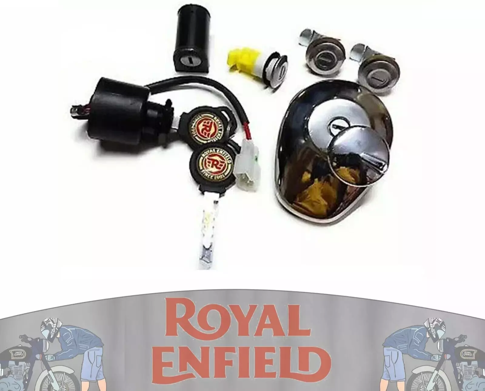 ROYAL ENFIELD CLASSIC/BULLET 500 BS3 & EURO3 COMMON KEY SET (1040621/N ...