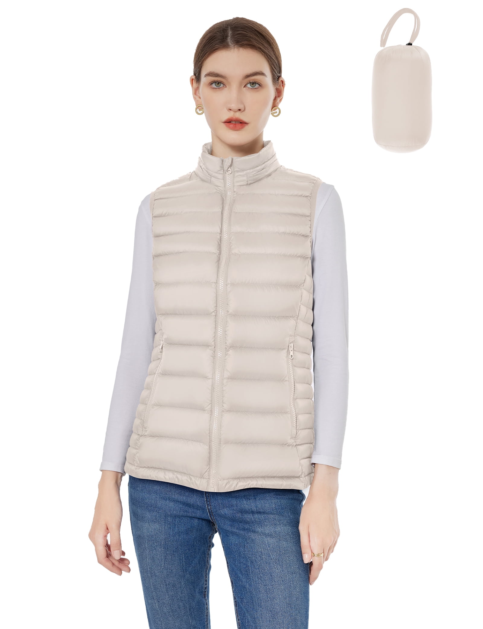 ROYAL MATRIX Women Down Vest Lightweight Packable Down Puffer Vest Warm ...