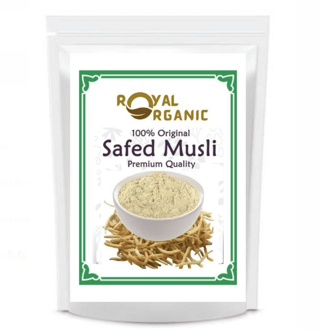 ROYAL ORGANIC Safed Musli Root, White Musli, Swet Musli, Chlorophytum ...
