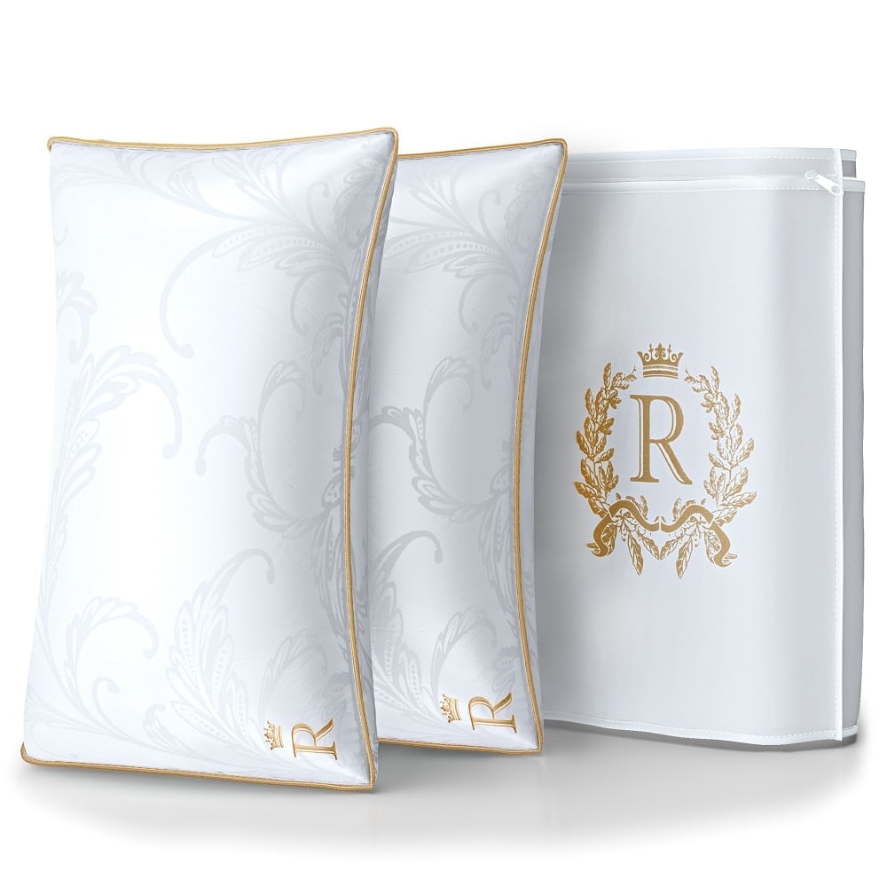 ROYAL THERAPY King-Size Pillows, 2-Pack, Premium Down-Alternative ...
