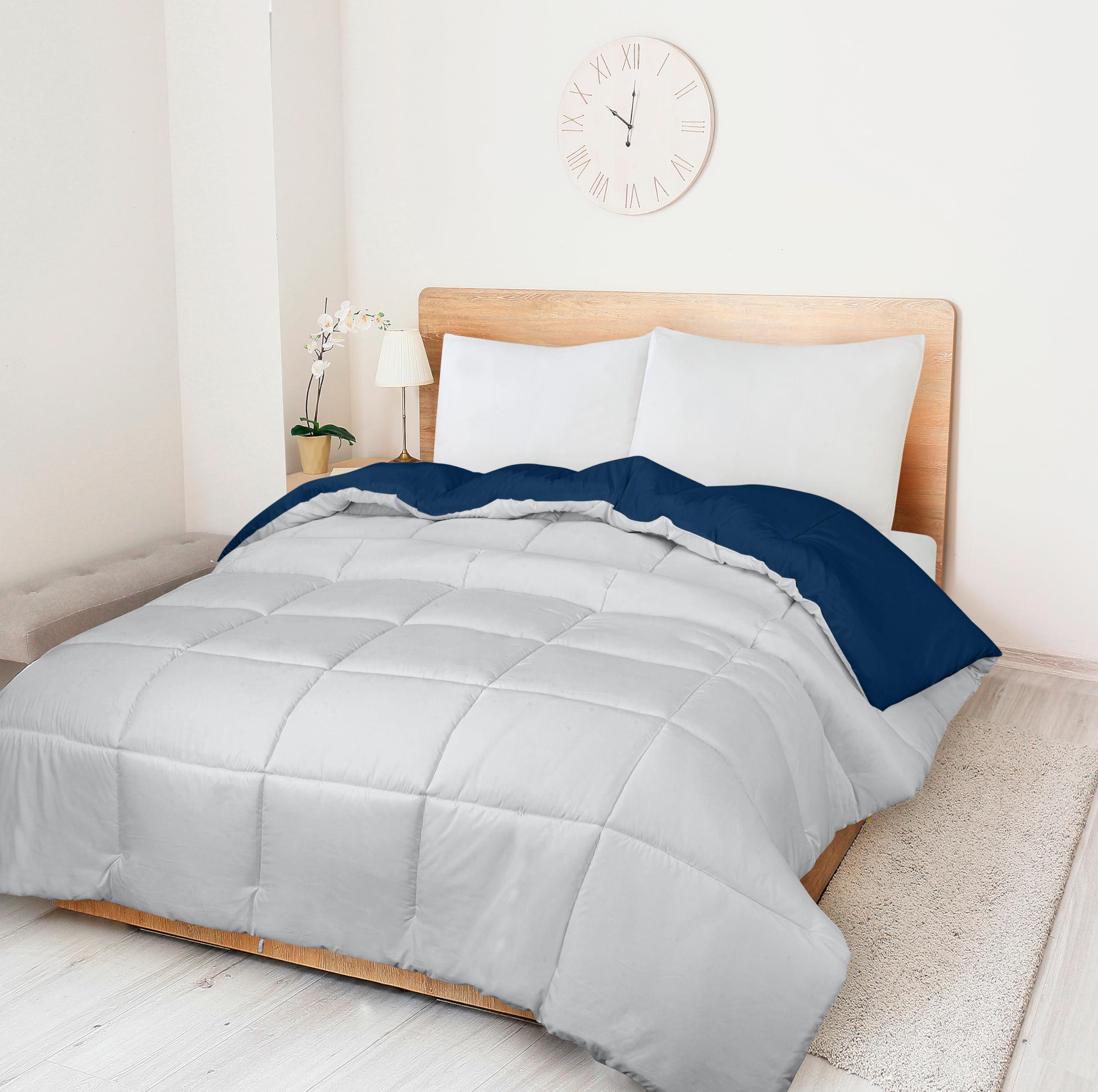 ROYALE Full Comforter - All Season Down Alternative Bedding Comforter ...
