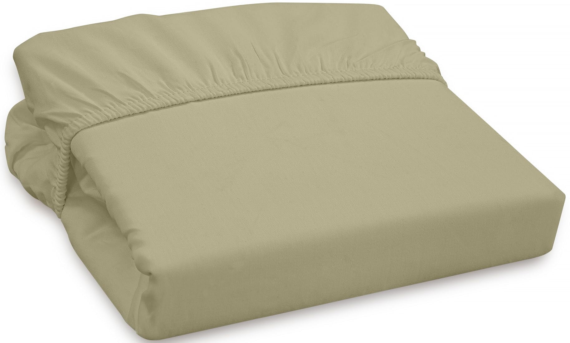 ROYALE LINENS 300 Thread Count 100% Long Staple Combed Cotton Fitted Sheet -Soft Deep Pocket ...