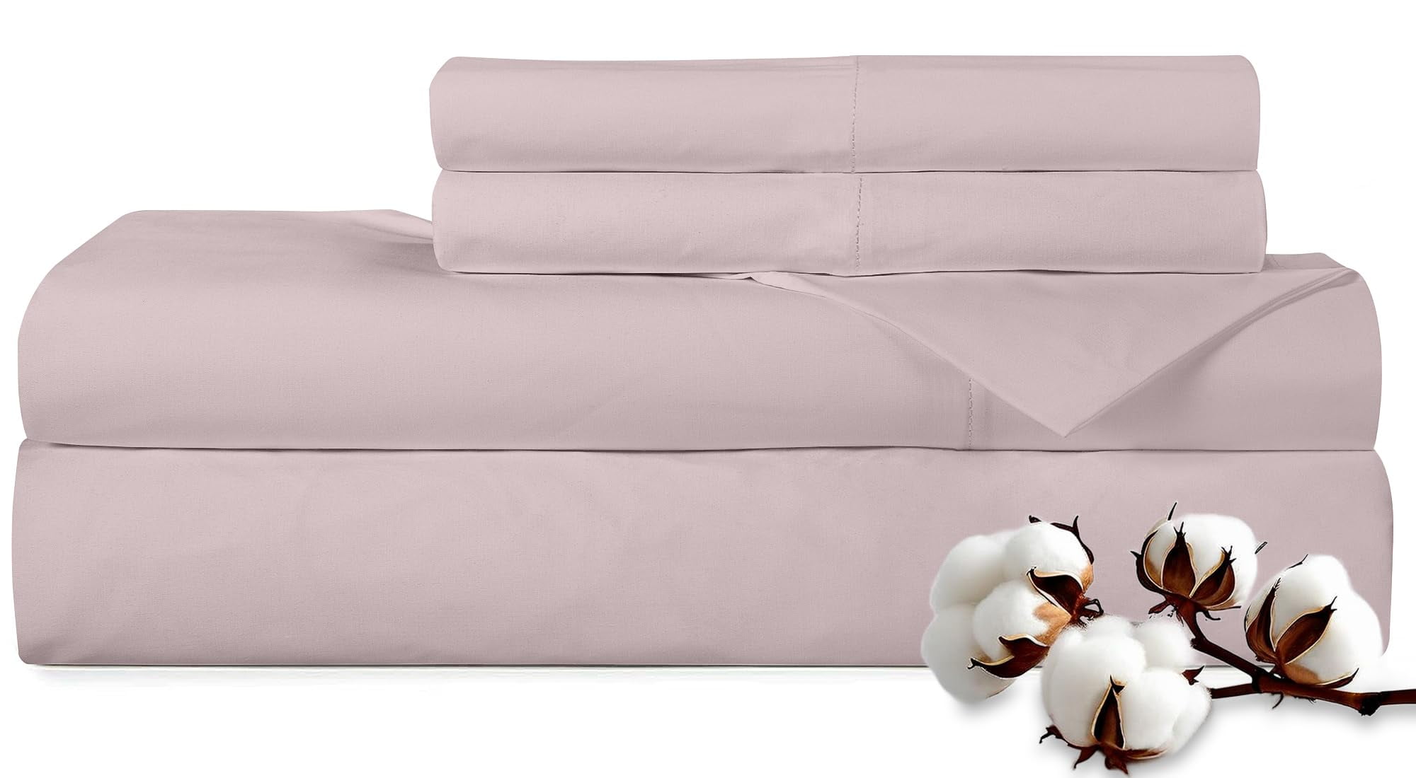 ROYALE LINENS 300 Thread Count 100% Long Staple Combed Cotton Sheet Set ...