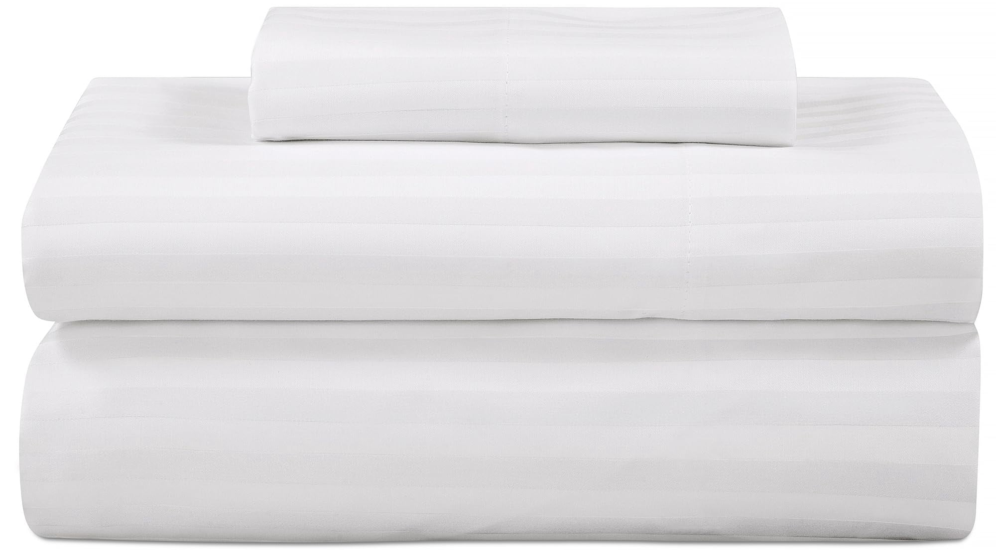 ROYALE LINENS 300 Thread Count 100% Long Staple Combed Cotton Striped ...