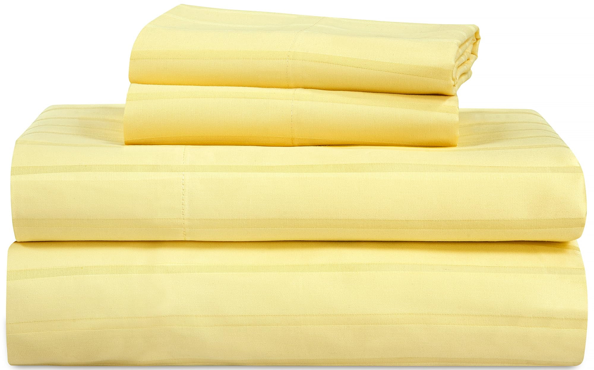 ROYALE LINENS 300 Thread Count 100% Long Staple Combed Cotton Striped ...