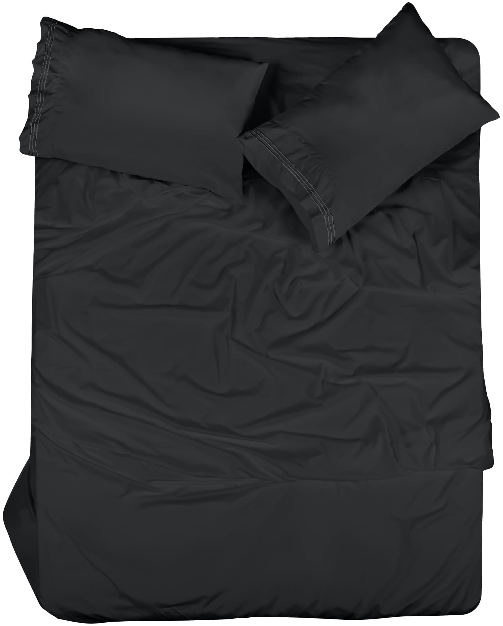 ROYALE LINENS - 4 Piece California King Bed Sheet - Brushed Microfiber ...