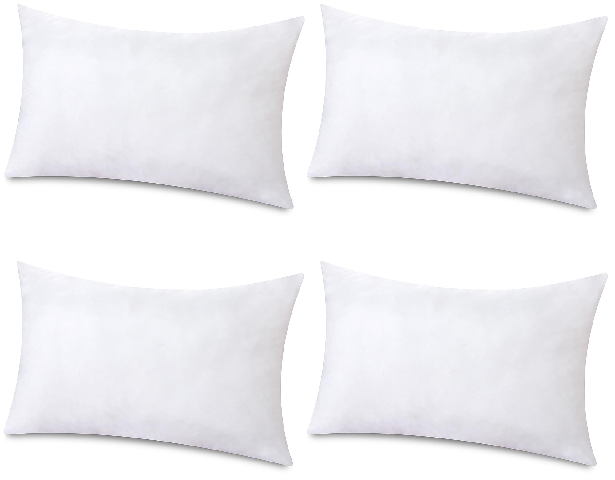 ROYALE LINENS Throw Pillow Insert - Rectangle Pillow -Bed &Couch Pillow ...