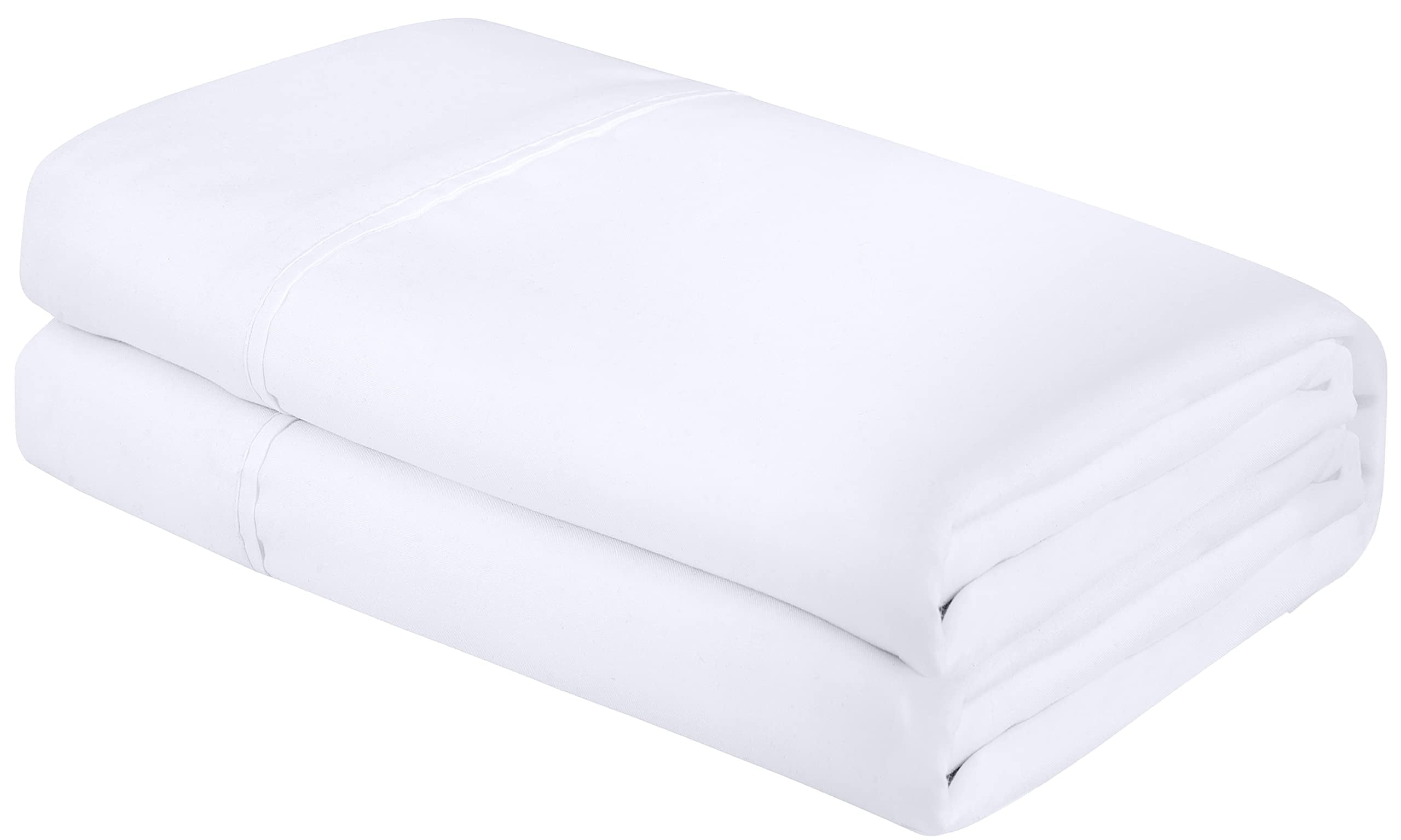 Royale Linens Twin Size Flat Sheet Only - Brushed 1800 Microfiber ...