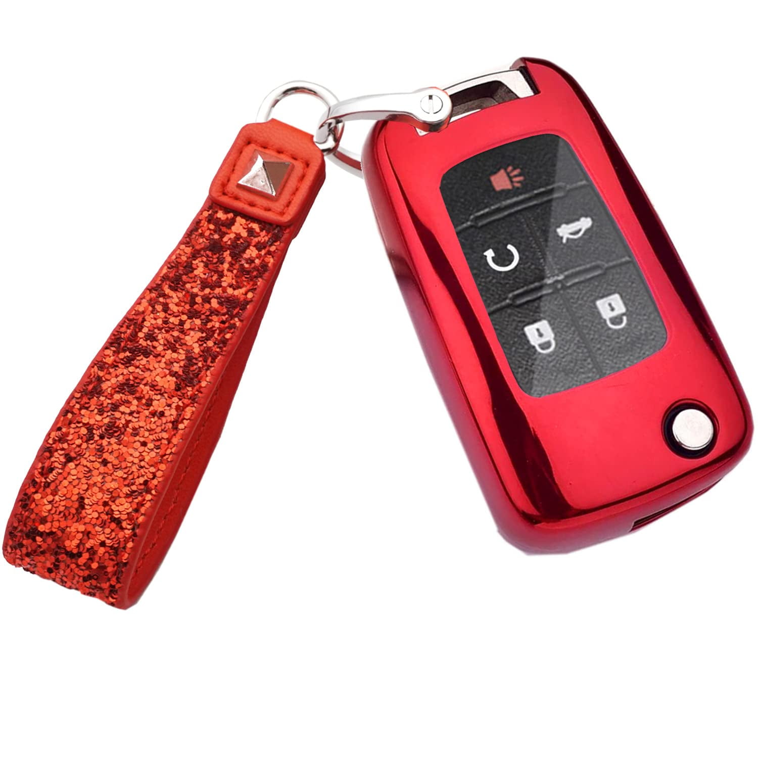 ROYALFOX(TM 3 4 5 Buttons TPU flip Remote Key Fob case Cover for ...